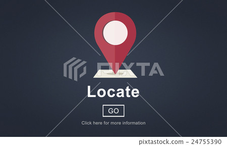 Locate Location Direction Navigation Position... - Stock Illustration ...