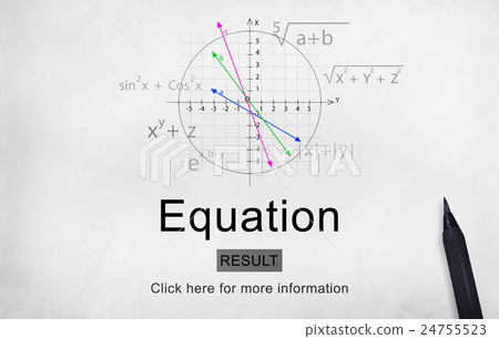 Equation Formula Geometry Calculation Concept-插圖素材 [24755523] - PIXTA圖庫