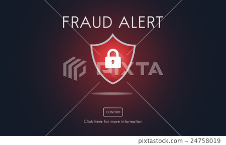 Fraud Scam Phishing Caution Deception Concept - Stock Illustration ...