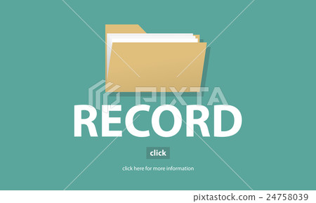 Record Confidential Privacy Infomation Data... - Stock Illustration ...