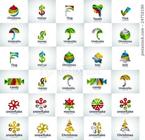 Vector abstract business logo collection - Stock Illustration [24758190 ...