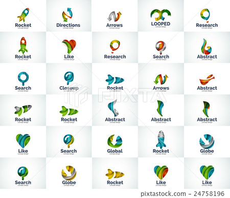 Vector abstract business logo collection - Stock Illustration [24758196 ...