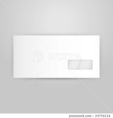 White Closed Envelope Template - Stock Illustration [24759118] - PIXTA