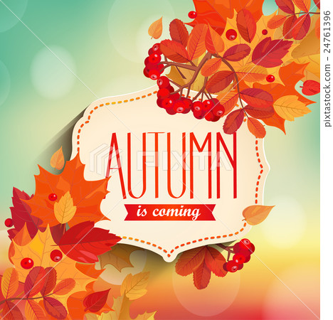 Autumn is coming, background. - Stock Illustration [24761396] - PIXTA