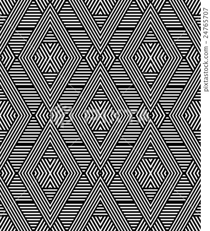 Seamless Diamonds And Hexagons Pattern. - Stock Illustration [24765707 