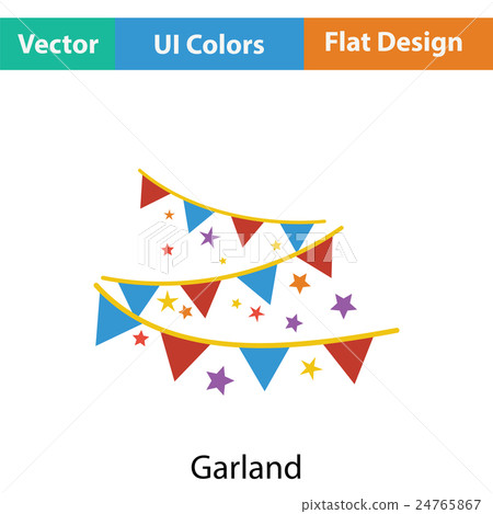 Party garland icon - Stock Illustration [24765867] - PIXTA