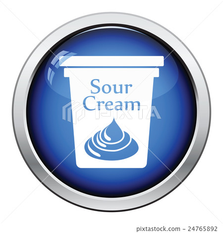 Sour cream icon - Stock Illustration [24765892] - PIXTA