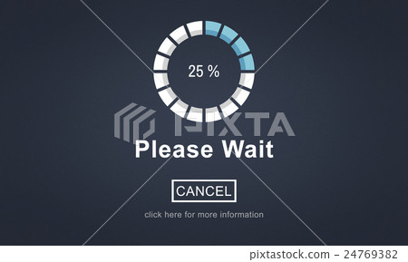 Please Wait Loading Waitng Trasfer Anticipation... - Stock Illustration ...