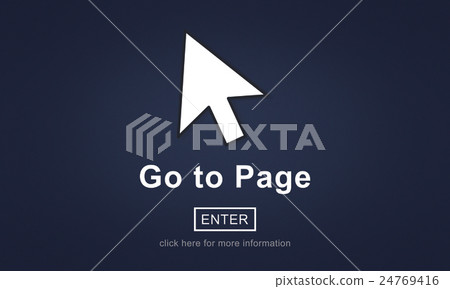 Go To Page Enter Button Interface Concept - Stock Illustration ...