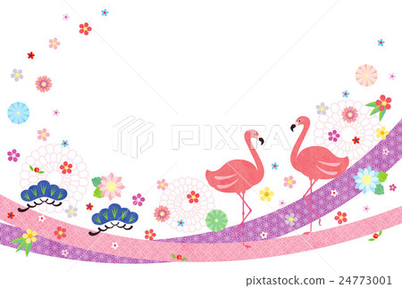 New year's card template (roots year) texture - Stock Illustration ...