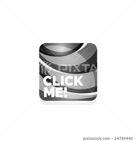 Vector abstract square button template - Stock Illustration [24784440 ...