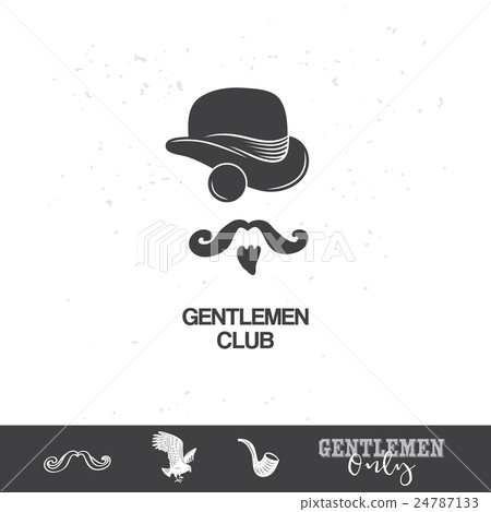 Vintage gentlemen club icons-插圖素材 [24787133] - PIXTA圖庫