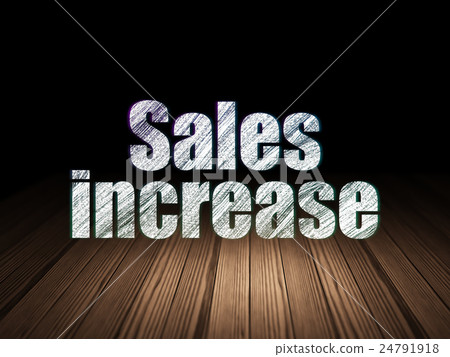 Advertising concept: Sales Increase in grunge dark - Stock Illustration ...