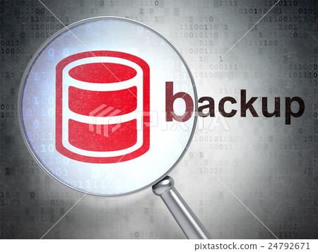 Programming concept: Database and Backup with - Stock Illustration ...