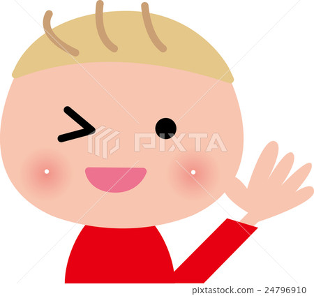 Child wink smile - Stock Illustration [24796910] - PIXTA