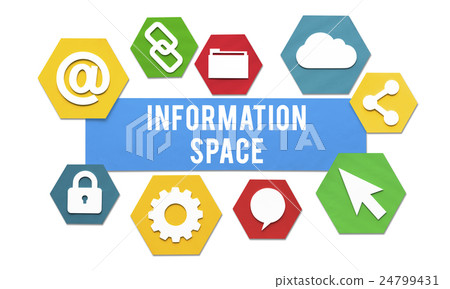 Information Space Networking Connection Concept - Stock Illustration ...