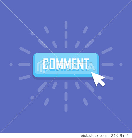 Comment button template. Vector design. Business - Stock Illustration ...