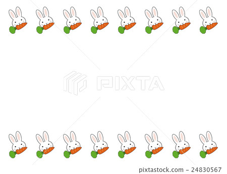 Rabbit character frame - Stock Illustration [24830567] - PIXTA