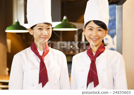 Restaurants Chef Cook Female Cookie Patissier... - Stock Photo ...