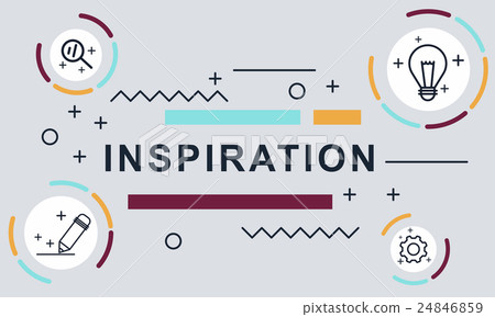 Inspiration Motivation Creative Innovation... - Stock Illustration ...