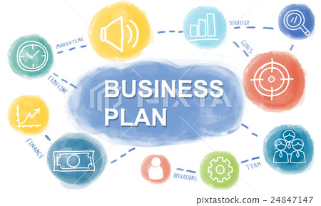 Graphic Business Plan Strategy Concept - Stock Illustration [24847147 ...