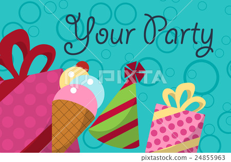 card your party with gif - Stock Illustration [24855963] - PIXTA