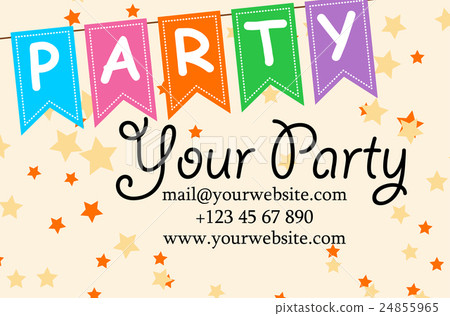 card your party with gif - Stock Illustration [24855965] - PIXTA