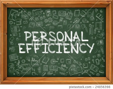 Personal Efficiency - Hand Drawn on Green - Stock Illustration ...