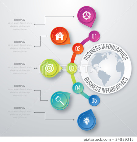 Vector illustration infographic - Stock Illustration [24859313] - PIXTA