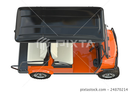 Golf car, top view - Stock Illustration [24870214] - PIXTA
