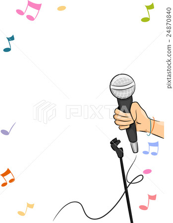 Open Mic Border - Stock Illustration [24870840] - PIXTA