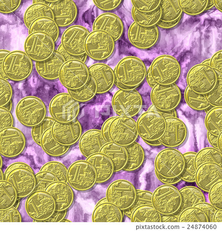 Coin seamless generated texture background - Stock Illustration ...