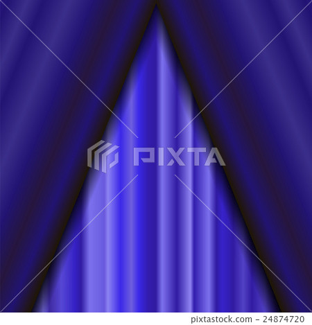 Blue Textile Pattern. Cinema Stage. - Stock Illustration [24874720] - PIXTA