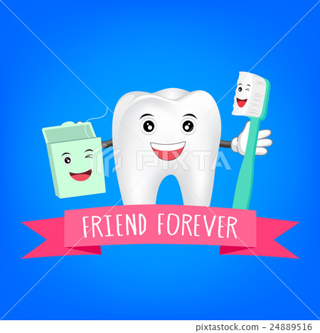 Best Friends teeth. Friend forever. - Stock Illustration [24889516] - PIXTA