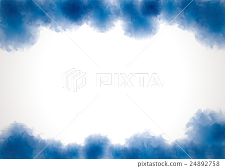 watercolor Indigo watercolor frame - Stock Illustration [24892758] - PIXTA
