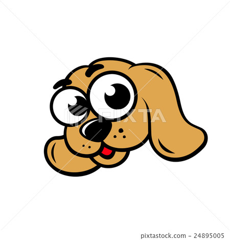 Dog face sign - Stock Illustration [24895005] - PIXTA