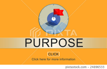 Purpose Aim Mean Objective Potential Reason... - Stock Illustration ...