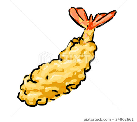 Tempura shrimp illustration - Stock Illustration [24902661] - PIXTA