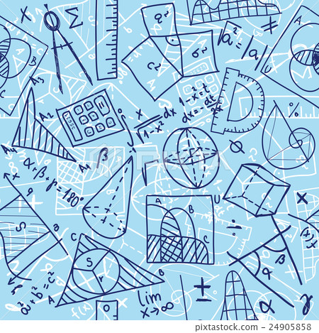 Mathematics seamless pattern - Stock Illustration [24905858] - PIXTA