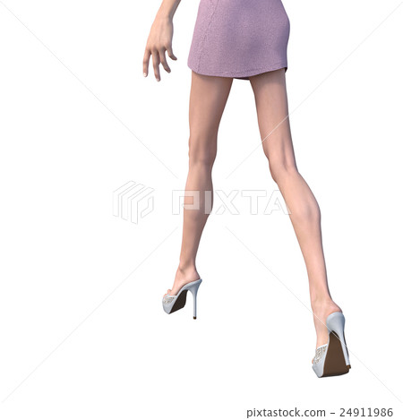 Female 3DCG illustrator material with beautiful... - Stock Illustration ...