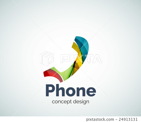 Retro phone logo template - Stock Illustration [24913131] - PIXTA