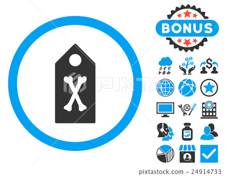 Dead Marker Flat Vector Icon with Bonus - Stock Illustration [24914733 ...