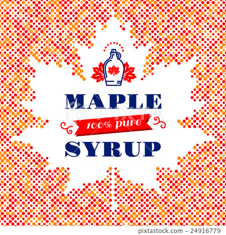 Maple Leaf syrup poster, Canadian food, American - Stock Illustration ...