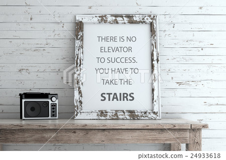 Inspirational Quote on Picture Frame. - Stock Illustration [24933618 ...