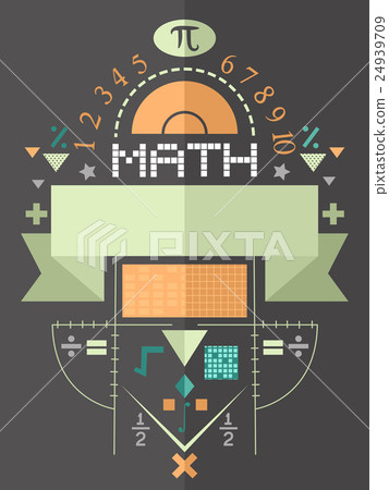 Poster Design Math Flat - Stock Illustration [24939709] - PIXTA