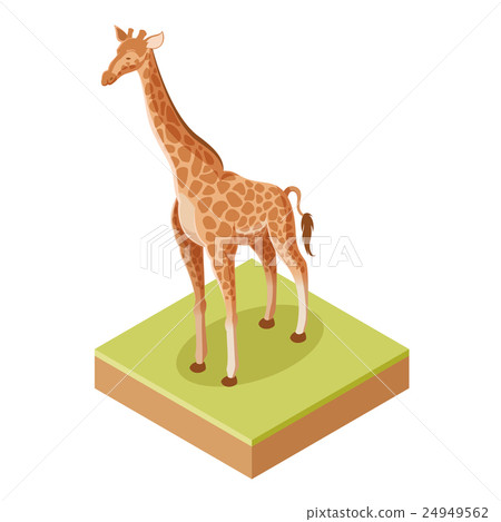 Isometric Giraffe icon-插圖素材 [24949562] - PIXTA圖庫