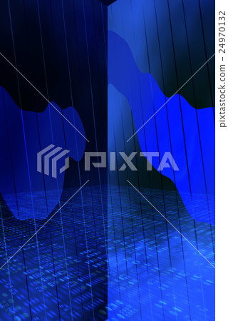 Blue strange art - Stock Illustration [24970132] - PIXTA