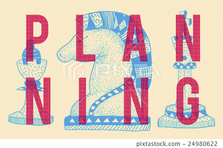 Knight Chess Piece Strategy Graphic Concept - Stock Illustration ...