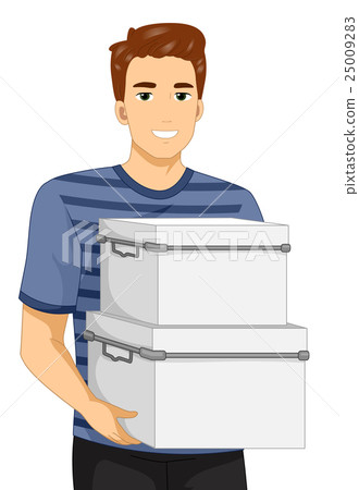 Man Storage Containers - Stock Illustration [25009283] - PIXTA
