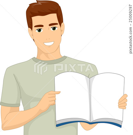 Man Book Storytelling - Stock Illustration [25009297] - PIXTA